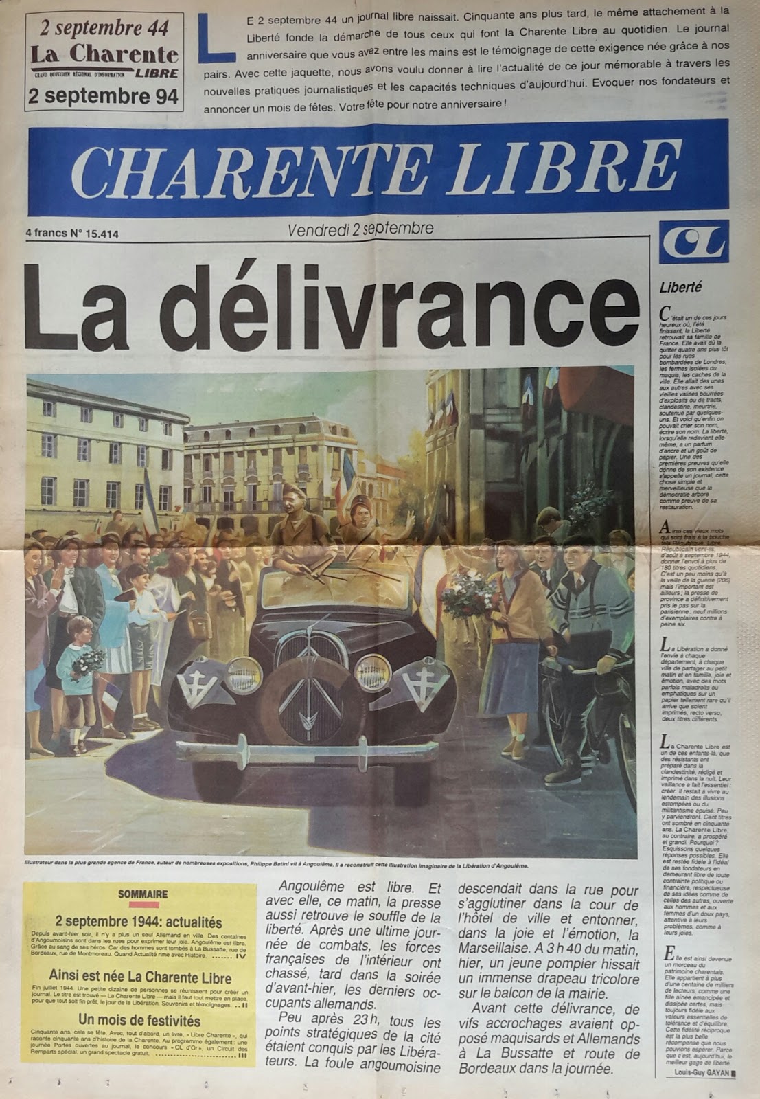 La Resistance Francaise: La Charente Libre : Supplément publié pour les ...