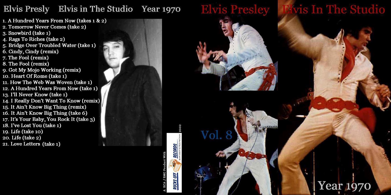 ELVIS JAR: - ELVIS IN THE STUDIO 1970 VOL. 8