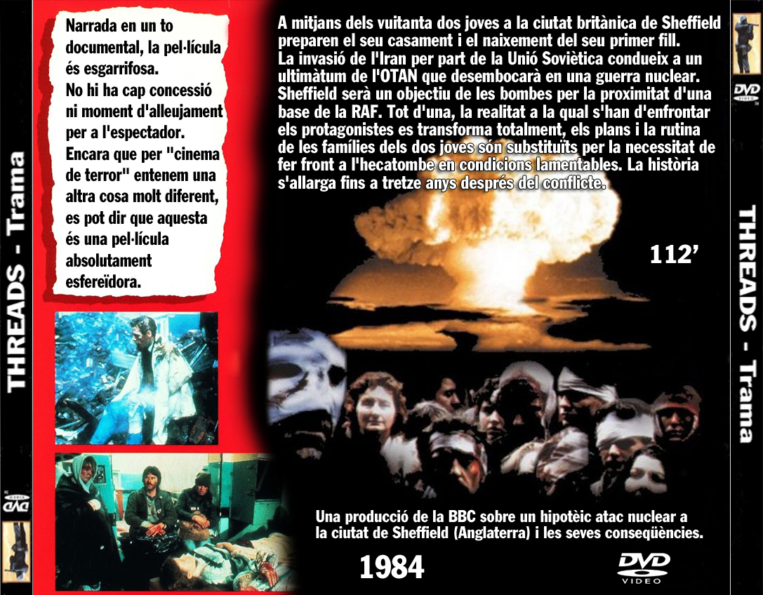 Caràtules de cine (DVD per caixa CD): Trama - Threads - (TV) - [1984]