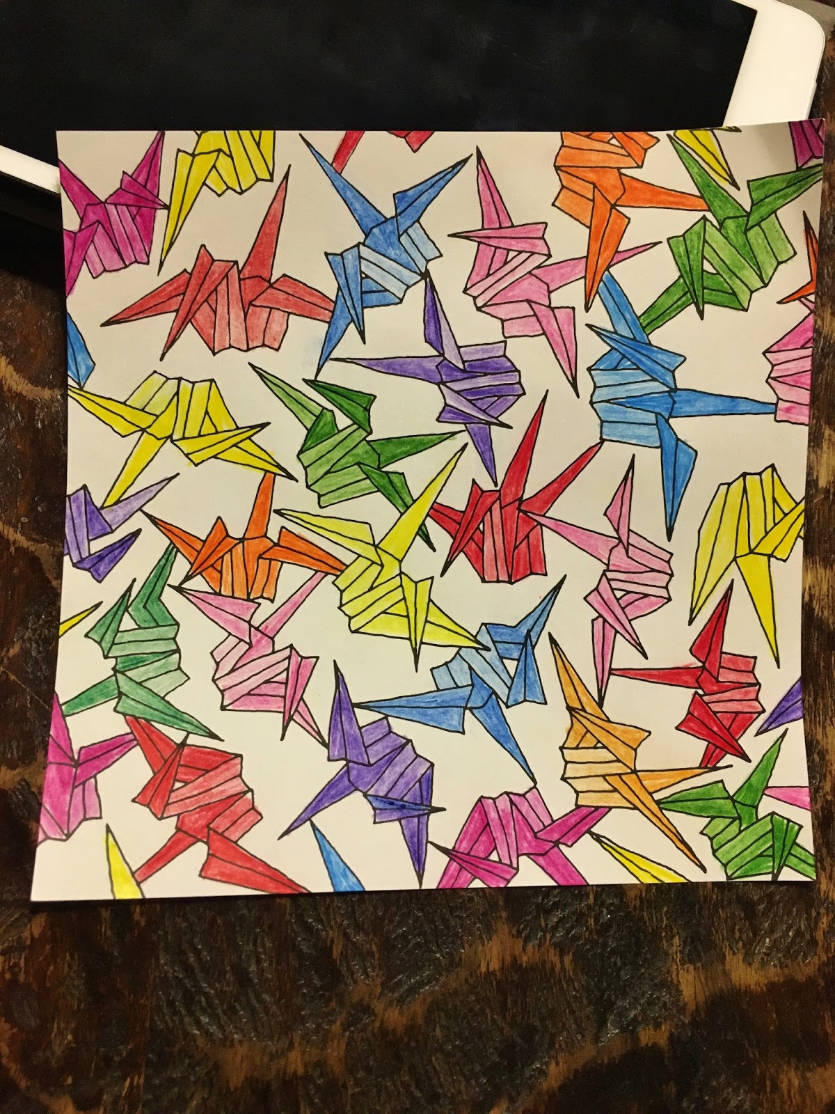 planet clare: more paper cranes
