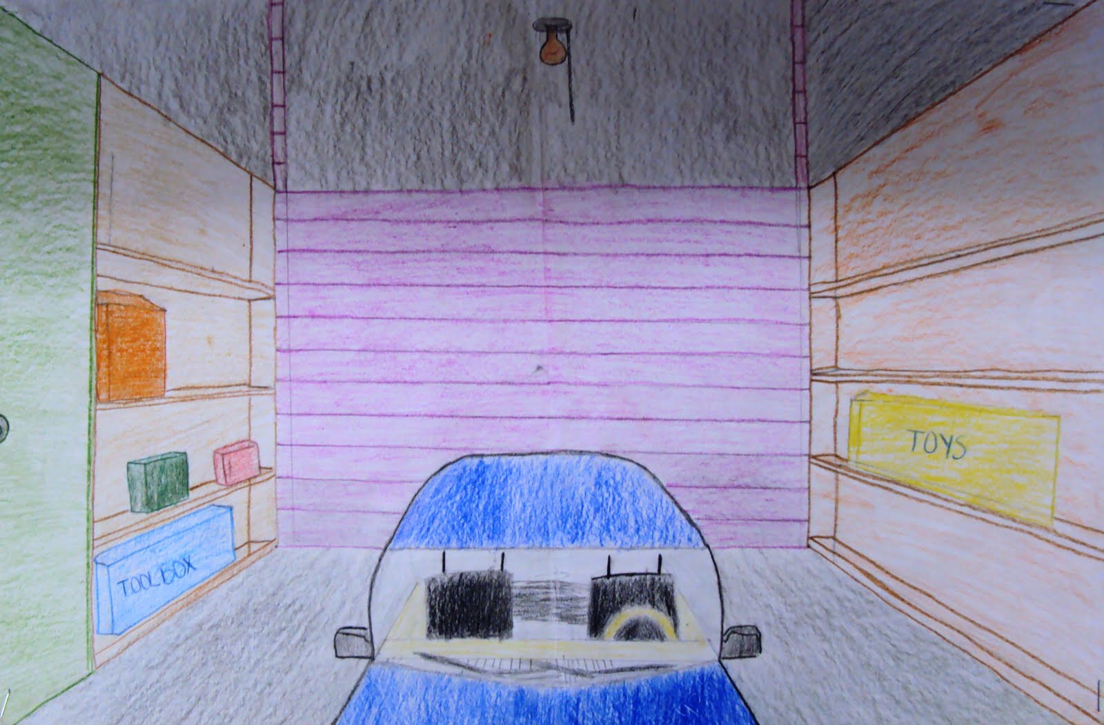 Art 1: One Point Perspective Room