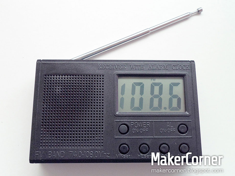 Maker Corner: 72MHz-108MHz DIY FM Clock Radio Kit with digital display ...