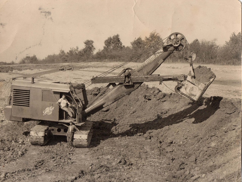 Industrial History: Hydraulic Cylinders and Excavators and Old Cable ...