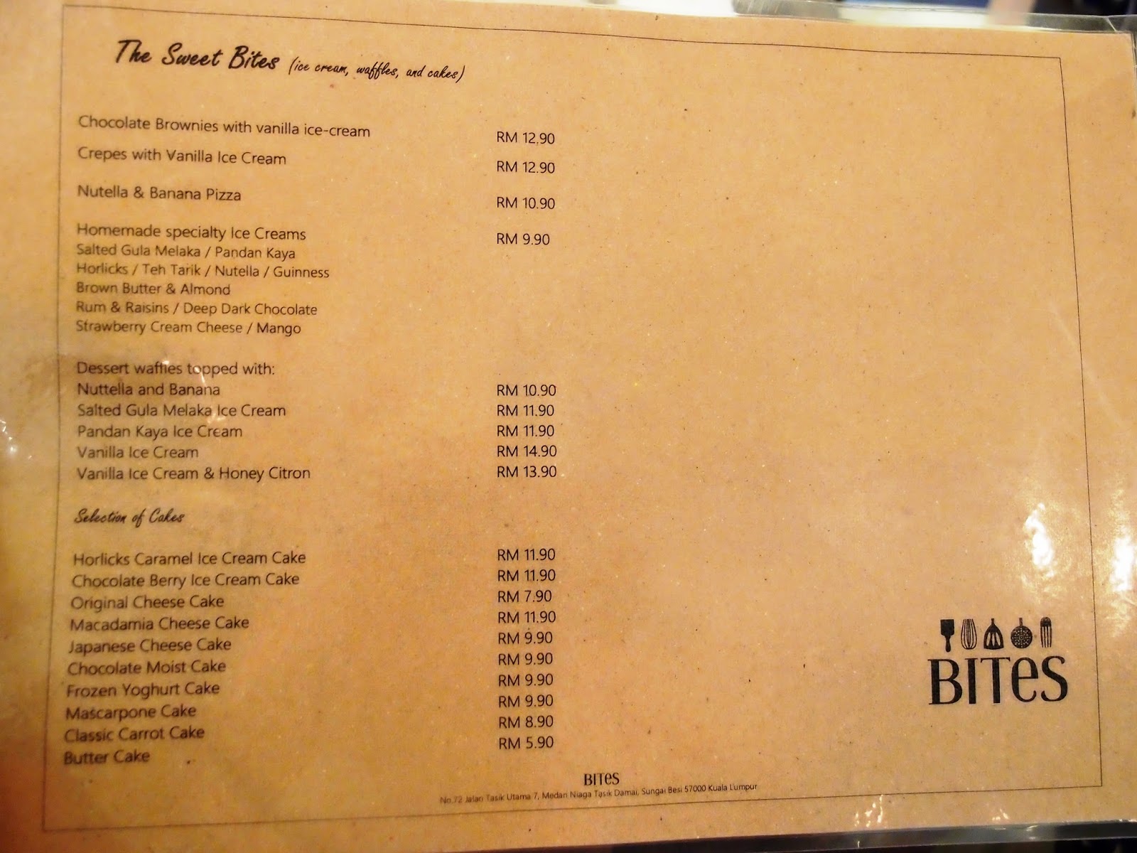 Follow Me To Eat La - Malaysian Food Blog: Bites Cafe @Lake Fields ...