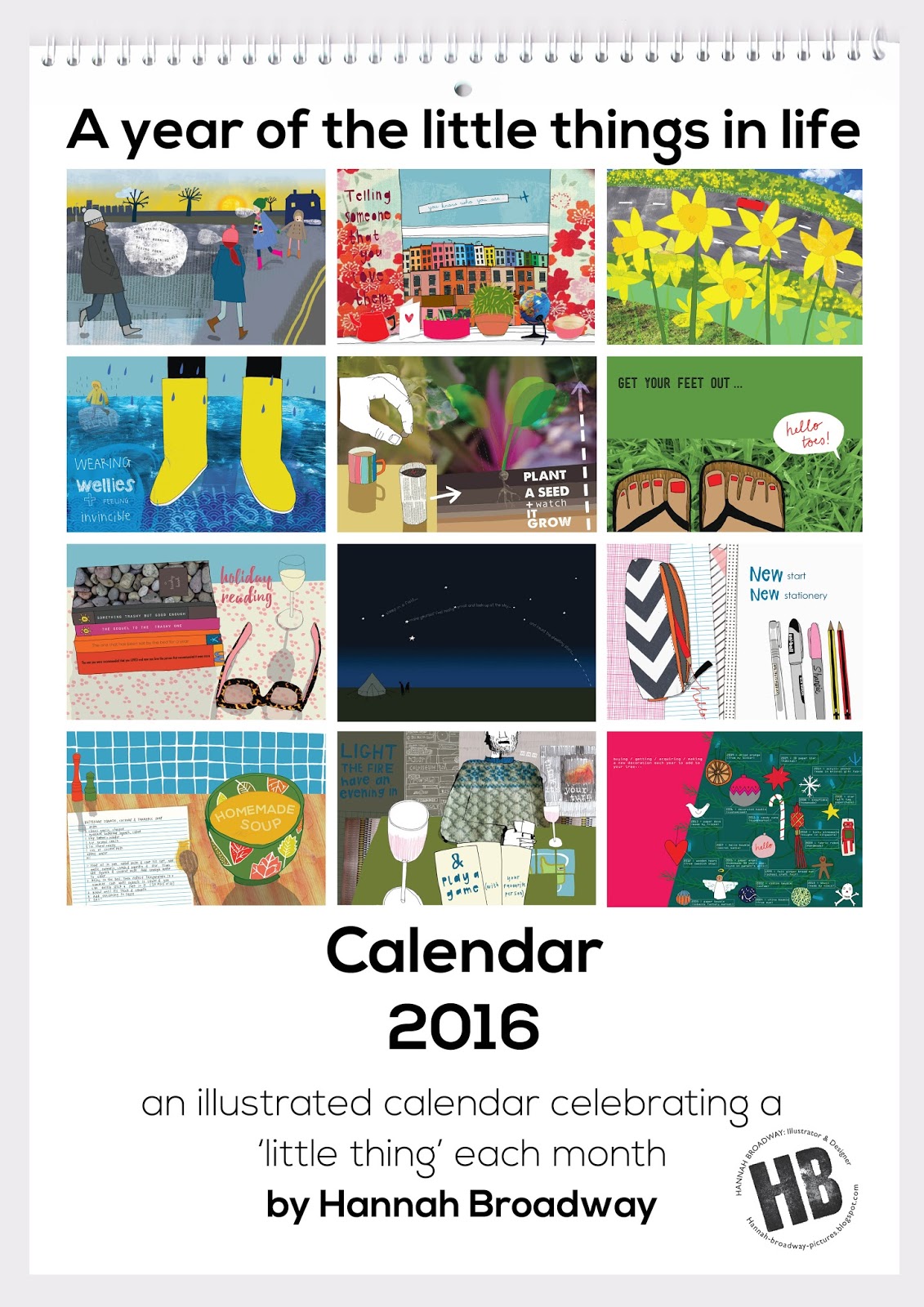 A year of the little things in Life : Calendar 2016 now FOR SALE...