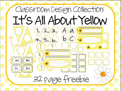 Classroom Freebies Too: All About Yellow - Classroom Collection