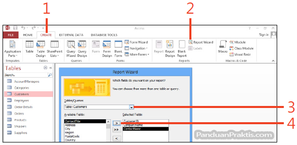 Cara Membuat Report Tabular Di Ms Access - Lab Wisnu