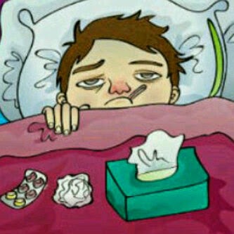 Gambar Kartun Sakit Demam | ImgWow