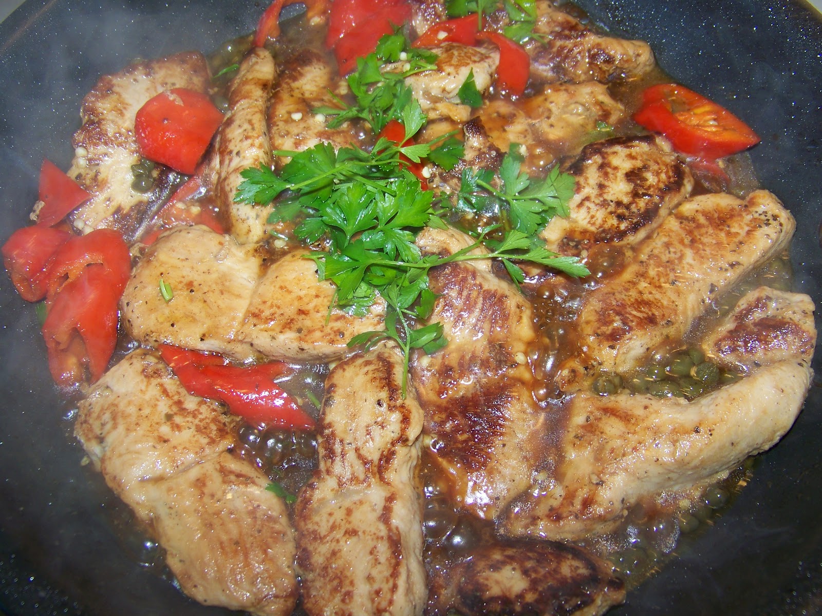 Kitchen Simmer: Spicy Turkey Piccata