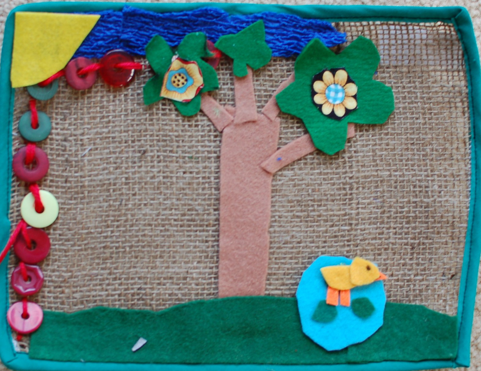 Sunnyside Art House: Sewing on Hessian (Burlap)