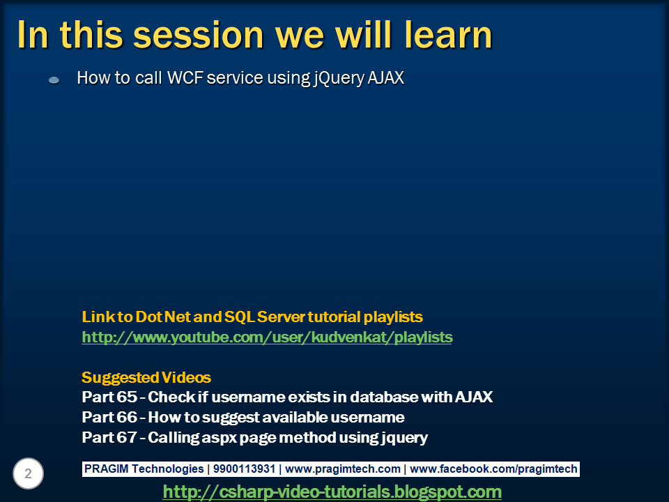 Sql Server Net And C Video Tutorial How To Call Wcf Service Using