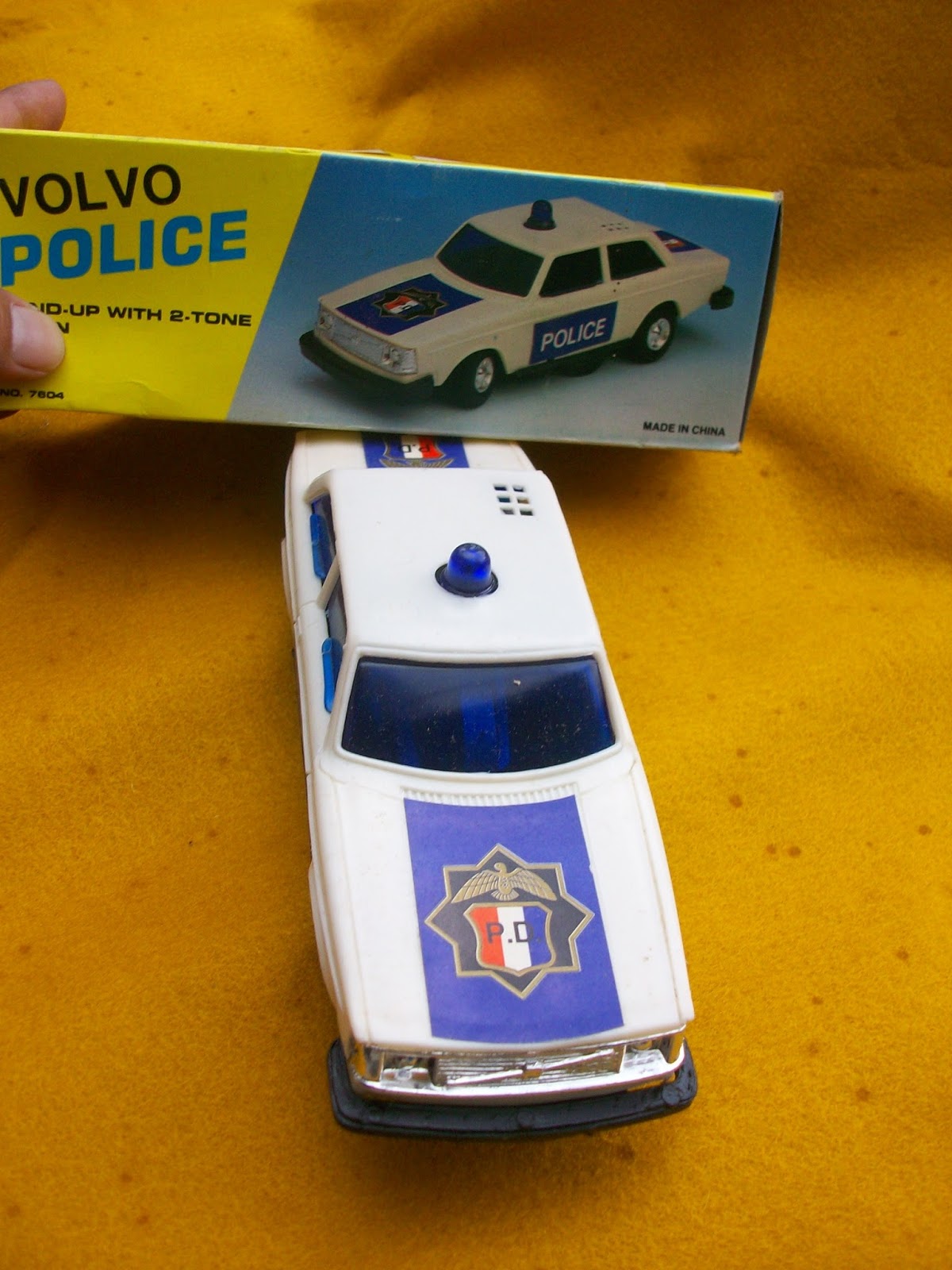 King of Toys: Volvo Police vintage plastic Toys
