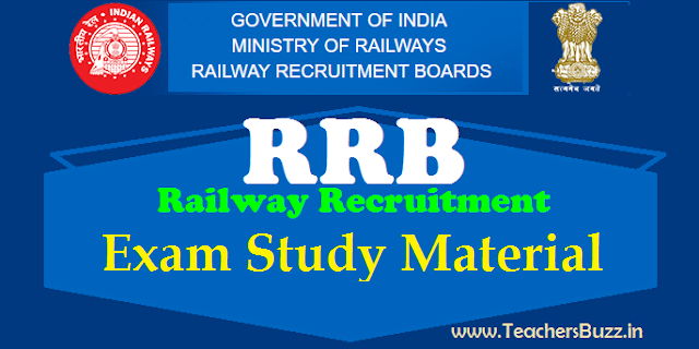 RRB Railway Recruitment Board Exam Study Material Download ~ TeachersBuzz | TSWREIS |TGCET ...
