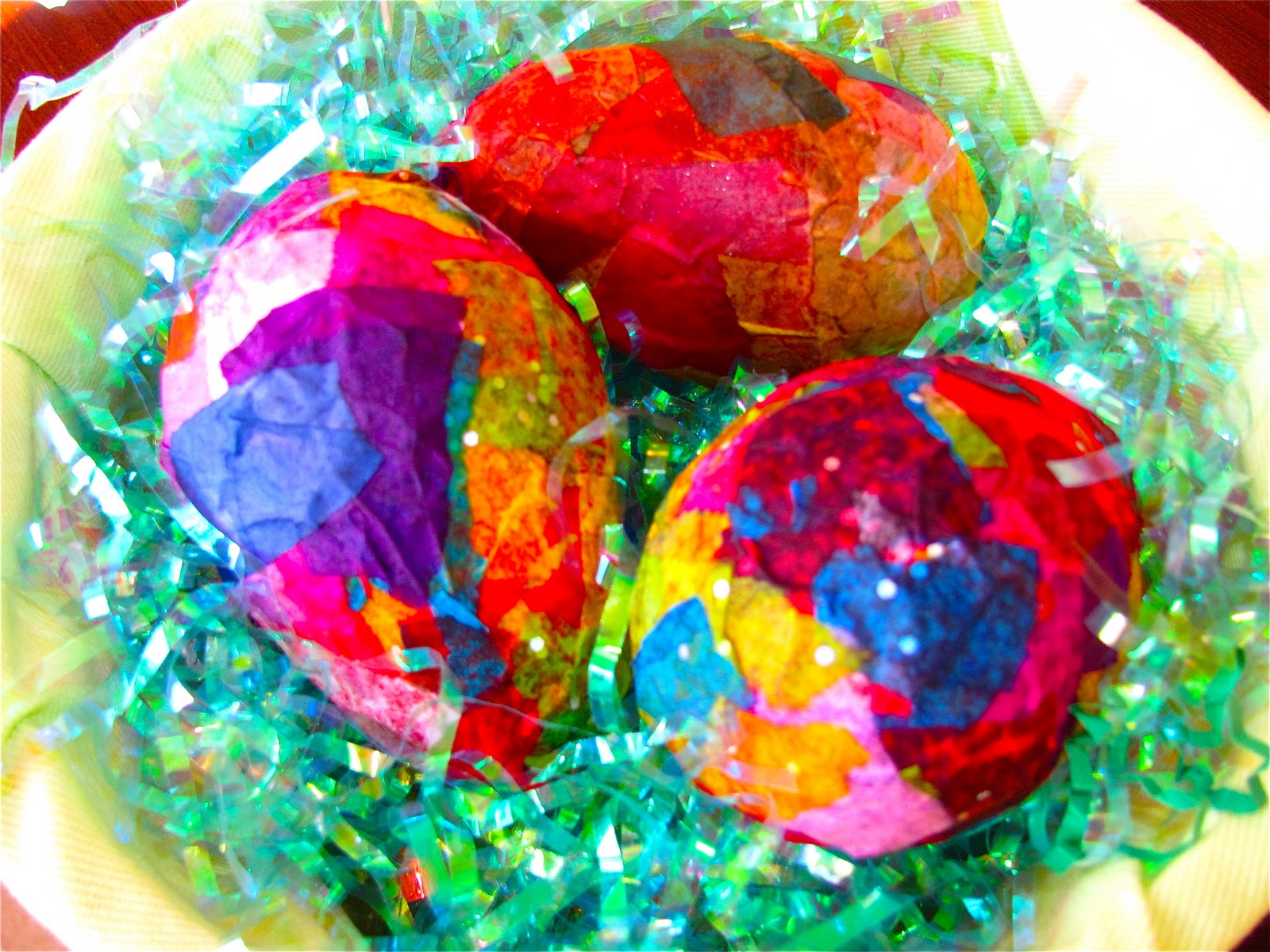 The Chocolate Muffin Tree: Tissue Paper Mache Easter Egg Sculptures