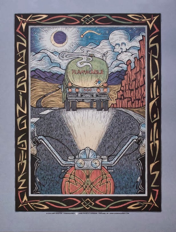 INSIDE THE ROCK POSTER FRAME BLOG: Gary Houston Motorcycle Free Friday ...