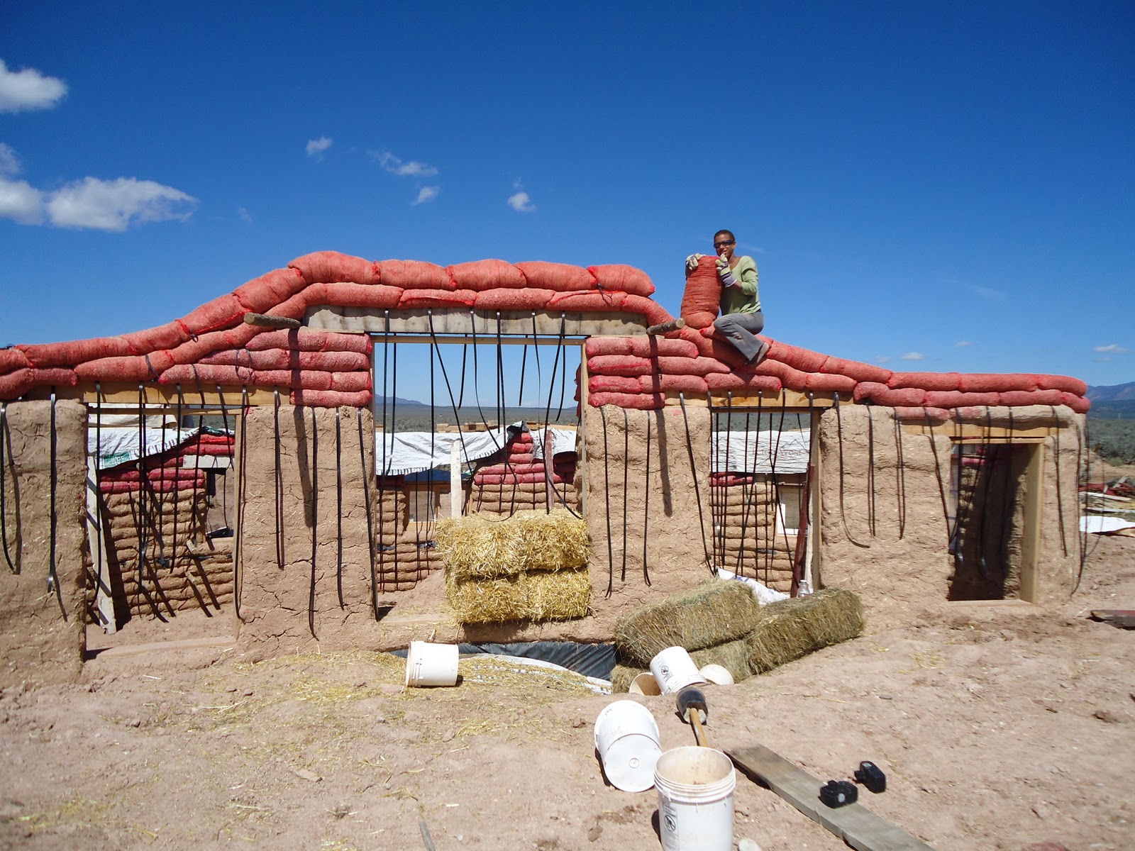 Building An Earthbag Home in Northern New Mexico: The Wall is Done!