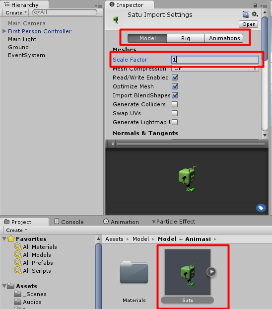 Unity Tutorial Indonesia : Import Model 3D + Animasi dari Blender ke Unity [remake 3/4]