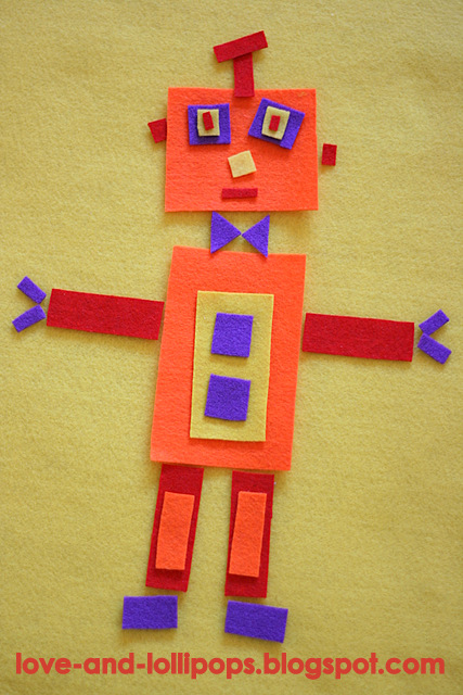 Love and Lollipops: Robot Fun {Felt Robots}