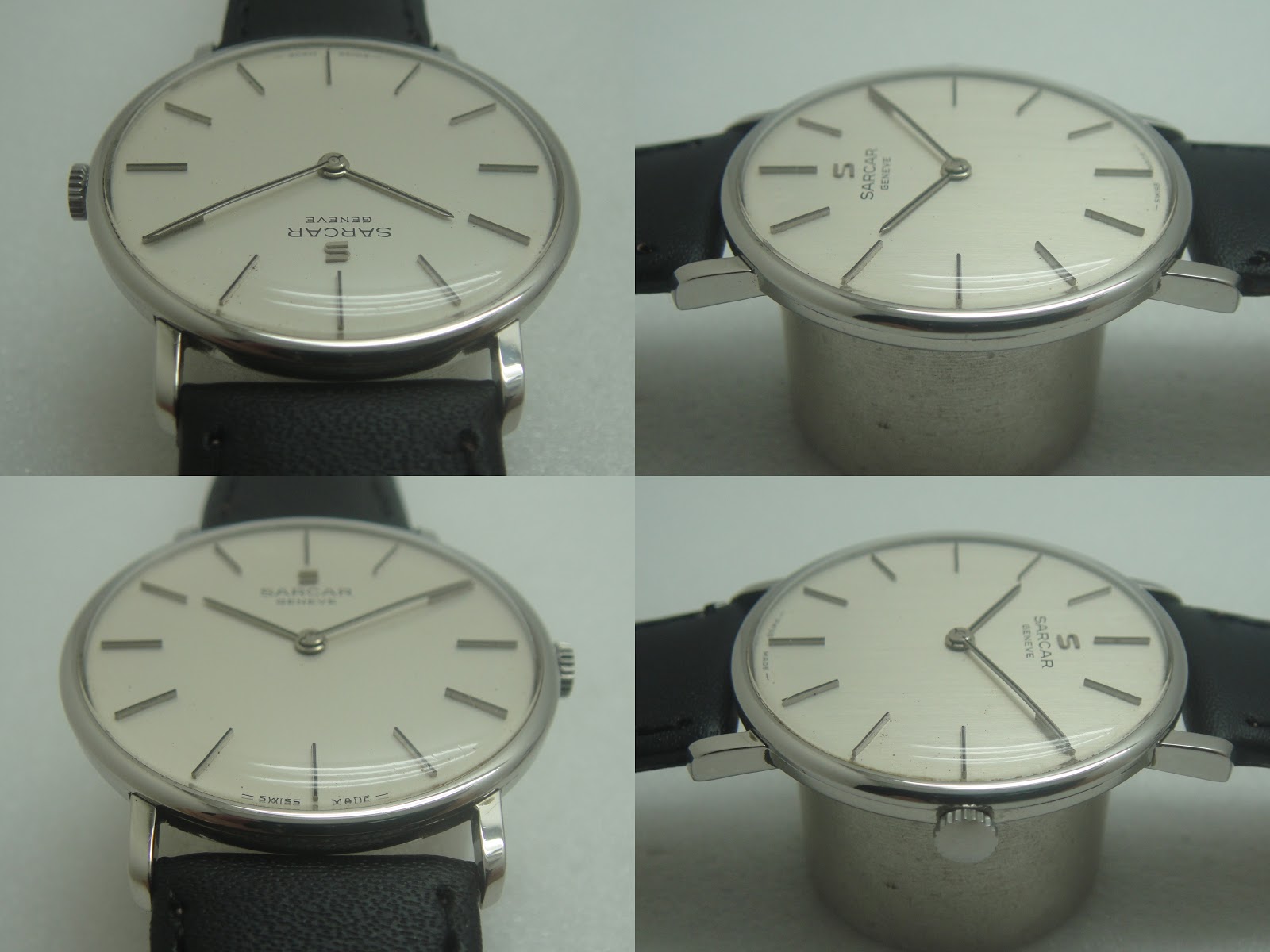 Antique Watch Bar: SARCAR GENEVE 17 JEWELS HAND WINDING WATCH 01