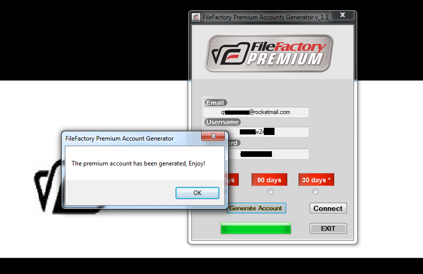 FileFactory premium generator