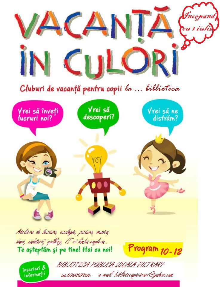 Biblioteca Pietrari - Vîlcea : iunie 2013