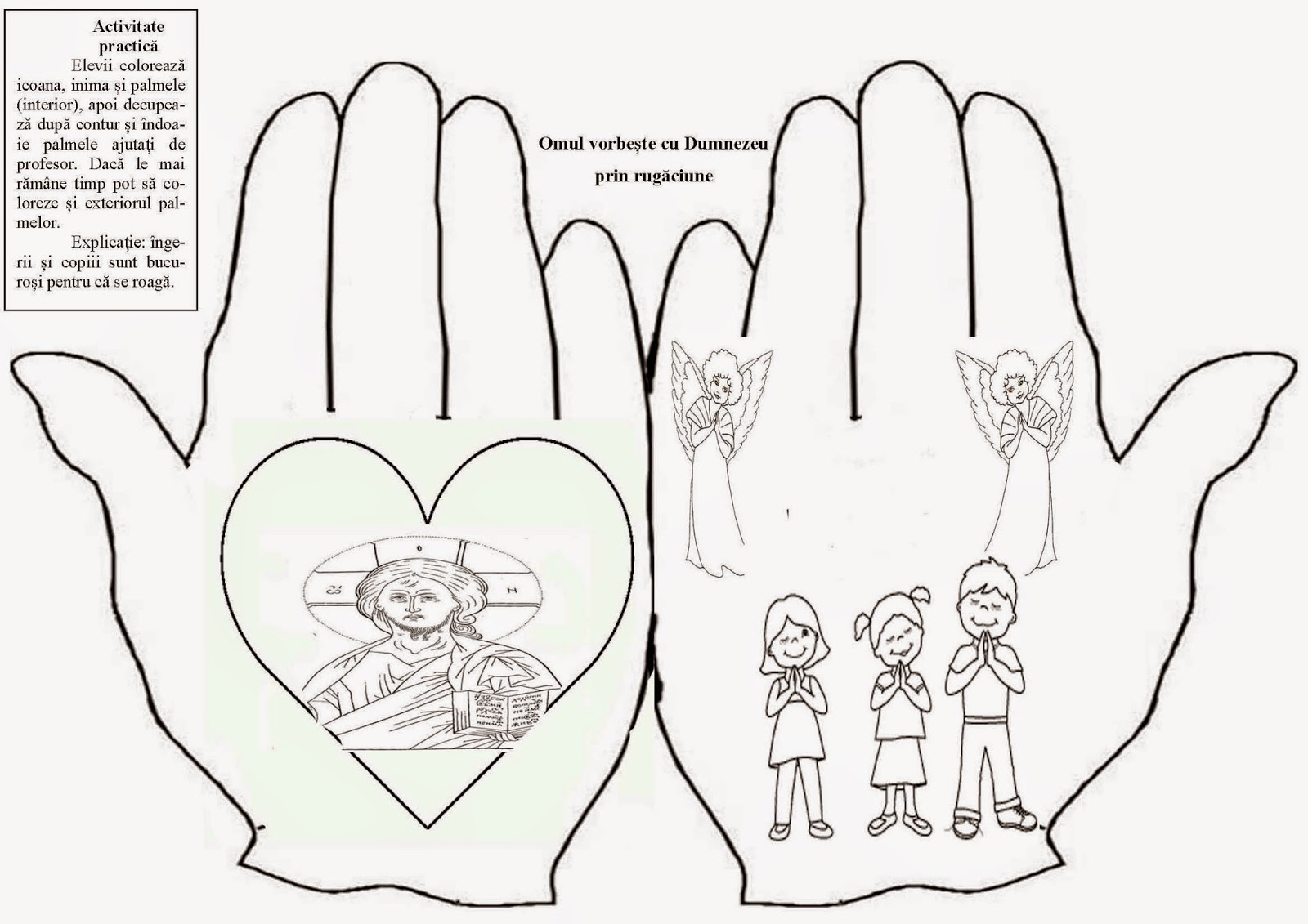 Profu` Hrab: Omul vorbește cu Dumnezeu prin rugăciune - Clasa I