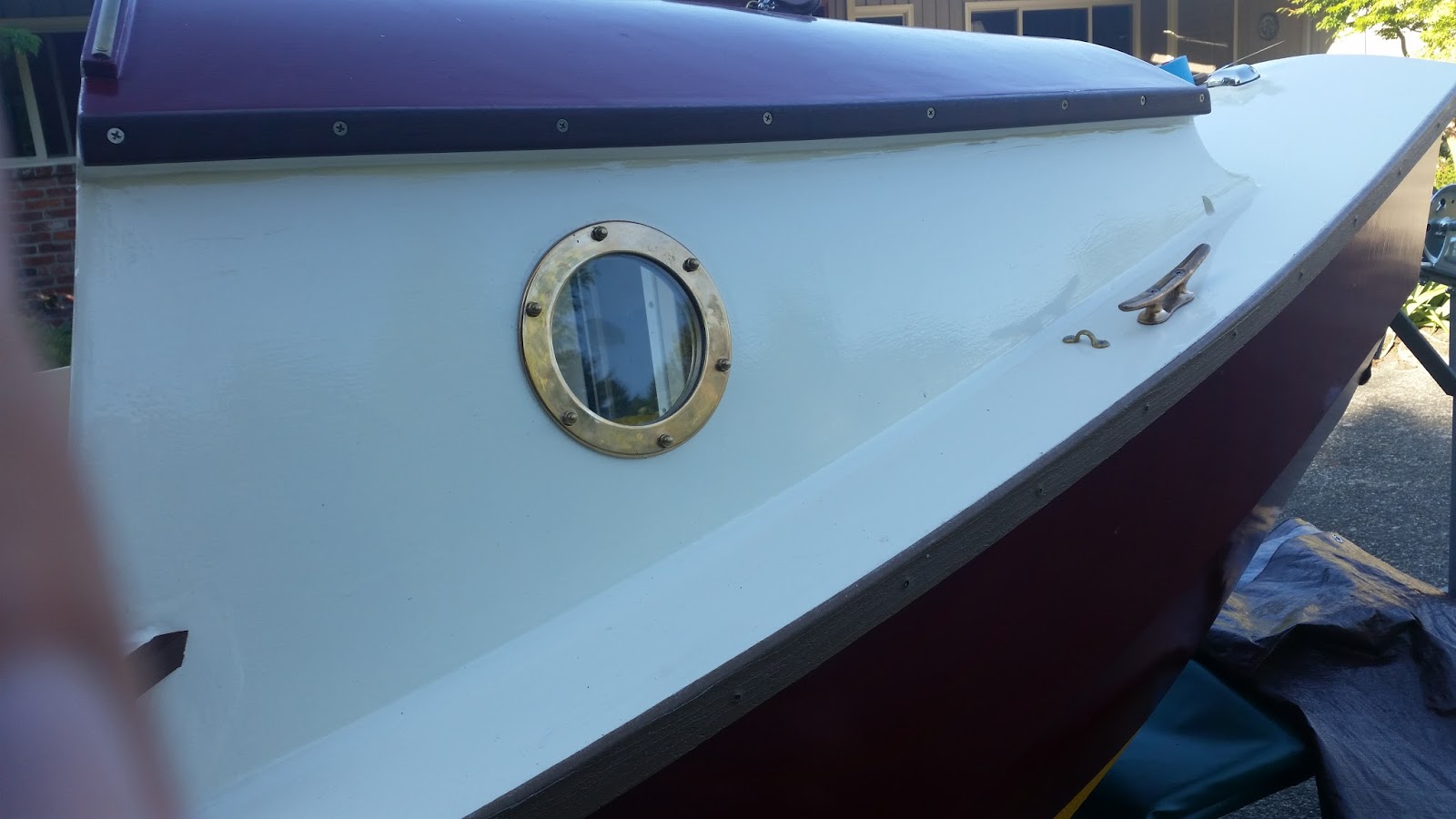 Sailing Scamp 284: Gunwale protectors