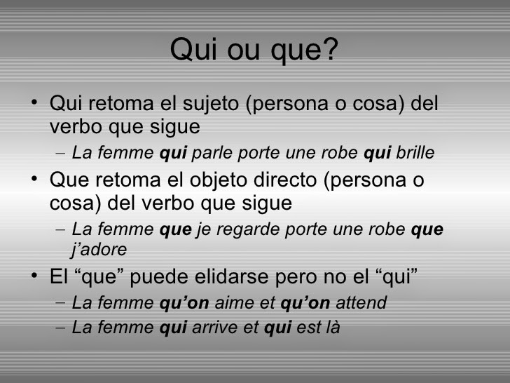 C'EST À NOUS!: Relatifs QUI et QUE