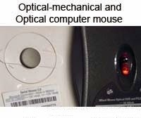 Types of computer mice.