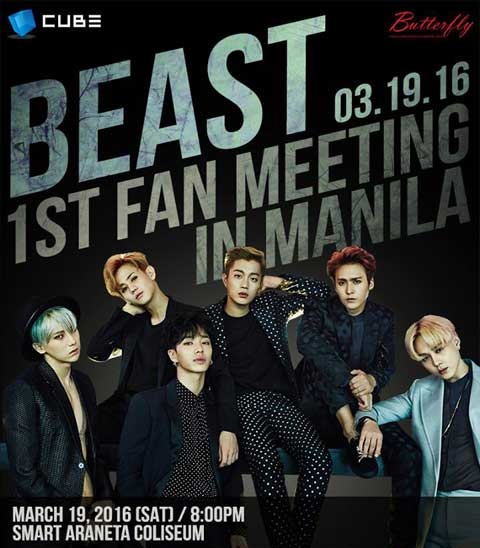 Beast Band Meet Fans in the Philippines 2016 ~ What's New Philippines?