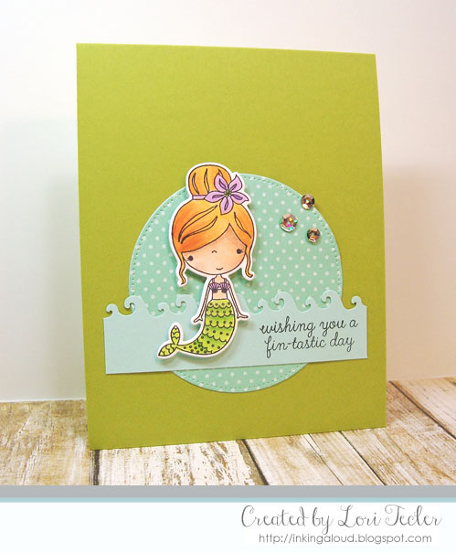 Inking Aloud: Color Throwdown 402-Wishing You a Fin-tastic Day