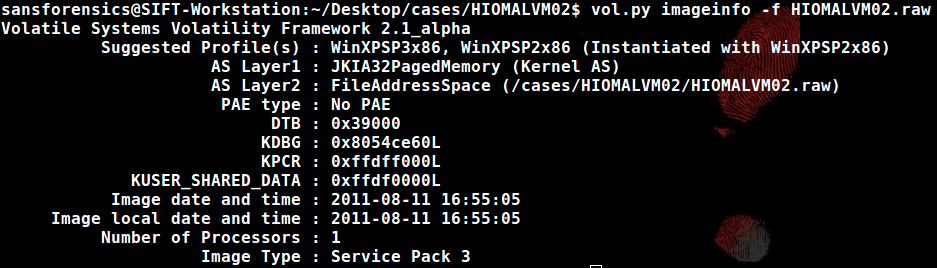HolisticInfoSec™: toolsmith: Memory Analysis with DumpIt and Volatility