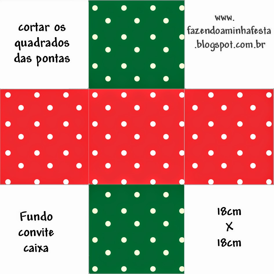 Christmas Red an Green Free Printable Boxes. - Oh My Fiesta! in english