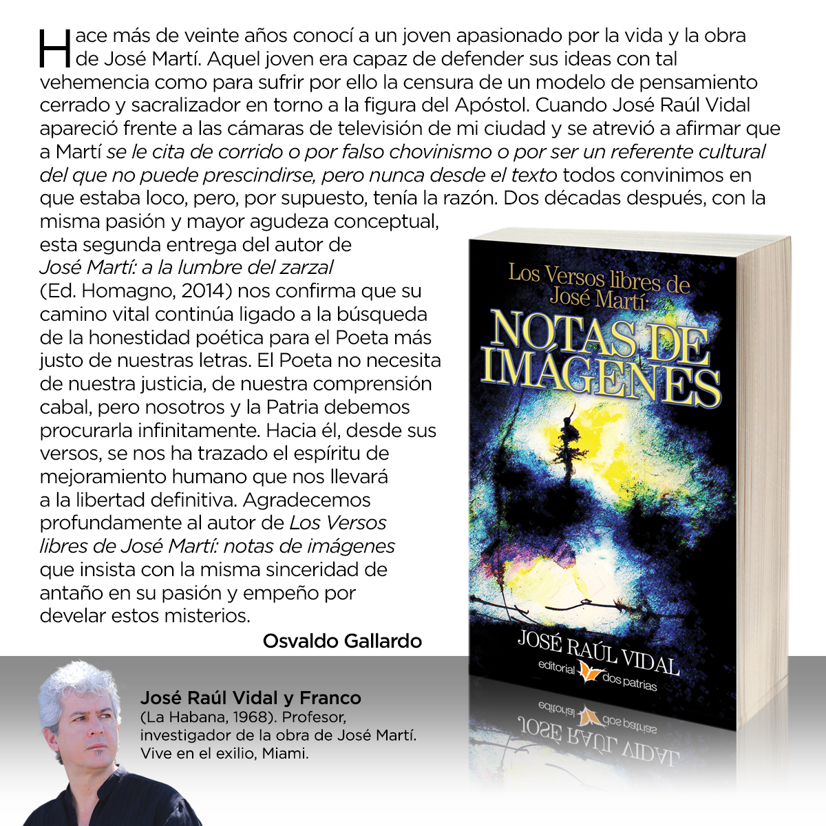Gaspar, El Lugareño: Los Versos libres de José Martí: notas de imágenes ...