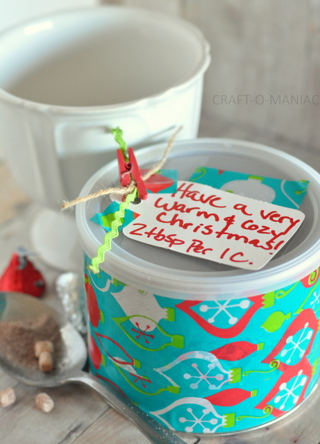 Up cycled Cocoa Container Christmas Gift - 700 N COTTAGE