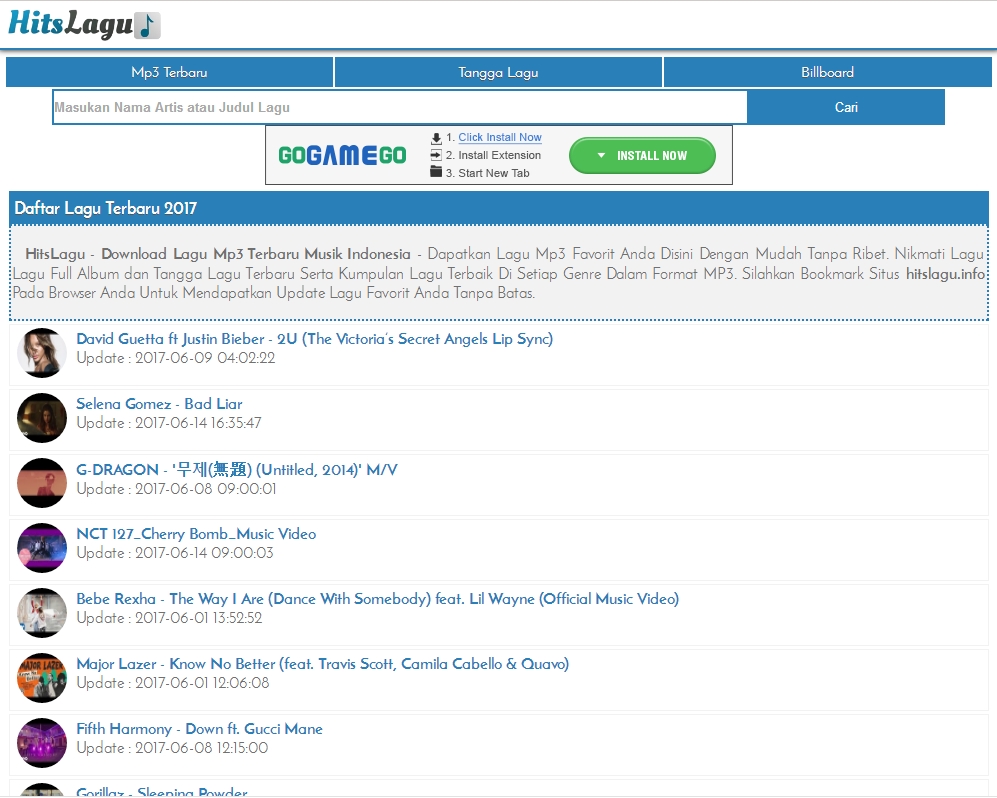 HitsLagu.Info Tempat Download Lagu MP3 Terbaru Gratis