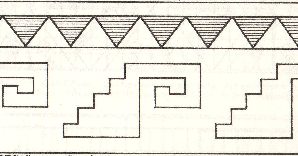 Arte y Diseño Precolombino : Greca Chimú: Ola marina