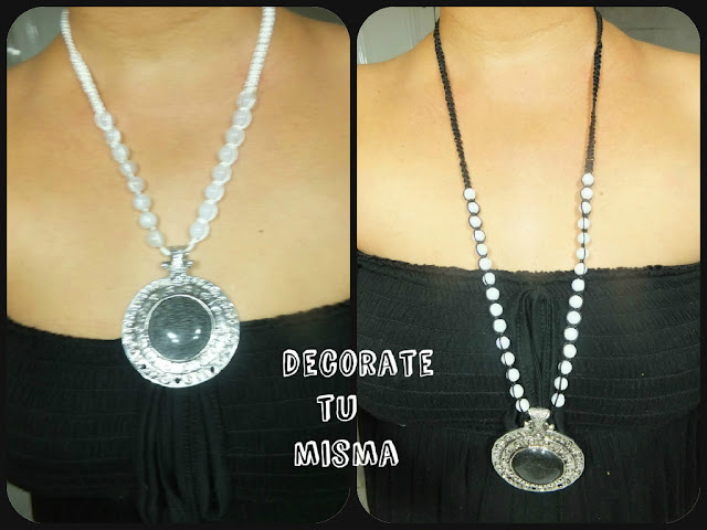 .Decorate tu misma.: Collar de macramé y colgante con tutorial.