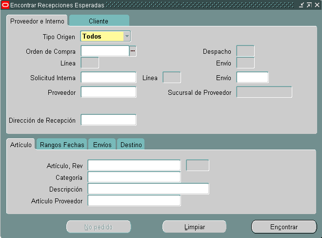 Compartiendo Tips de Oracle: Recepciones