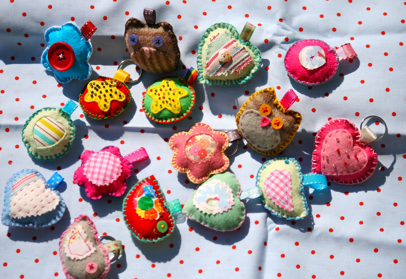 oldpolicehouse: fabulous felt key rings