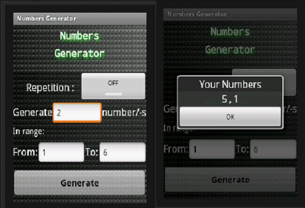 Utiles Aplicaciones: Generador de números “Number Generator”