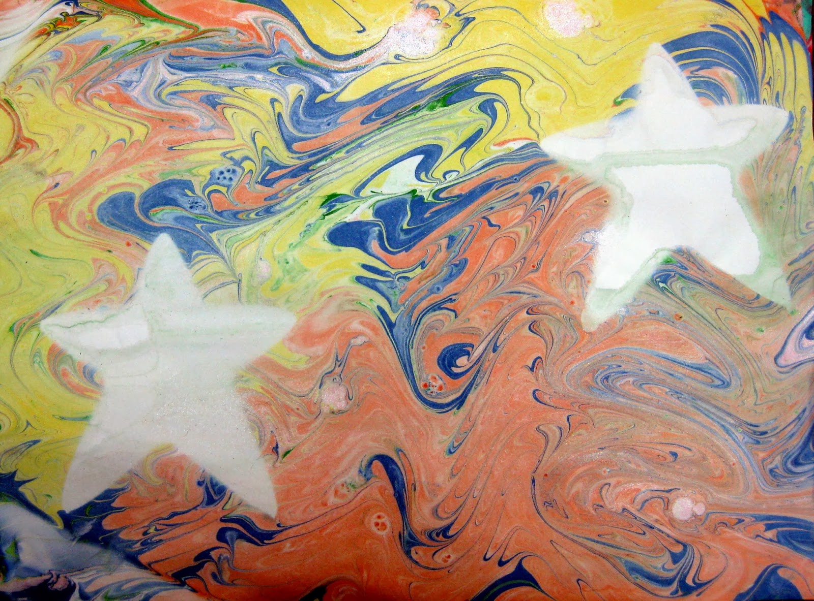 Cassie Stephens: paper marbling