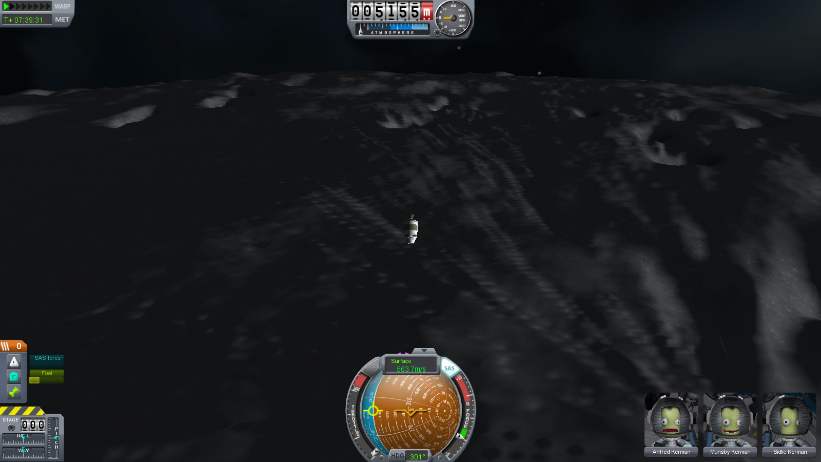 Kerbal Space Program Monolith Floating