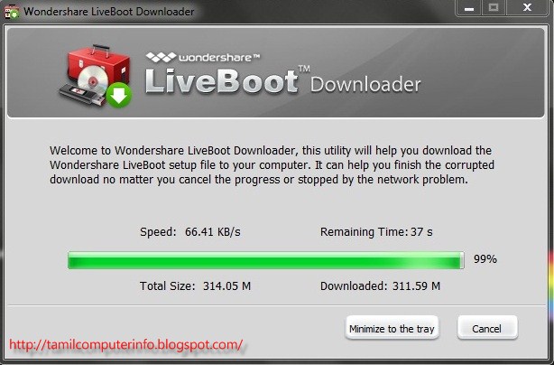 கணினியை பராமரிக்க - Wondershare Live Boot 2011 இலவசமாக