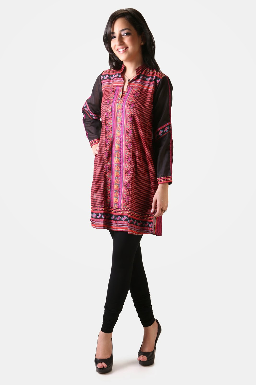 Latest women short kurta by khaadi 2014-2015 - Pakistani Fashion Trends