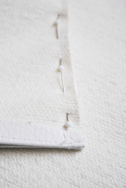 KAREN VAN BINSBERGEN: DIY White Leather Top