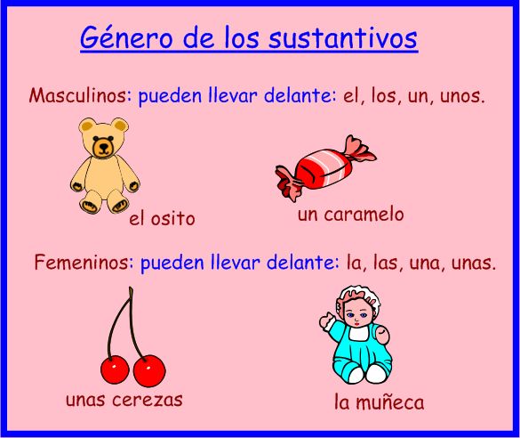 La ventana de mi clase. 1º de Primaria: LOS SUSTANTIVOS: MaSCuLiNoS y ...