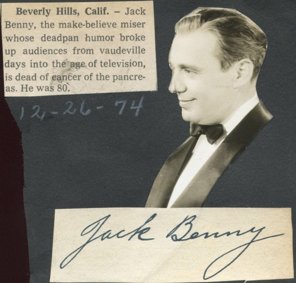 Tralfaz: Memorials to Jack Benny