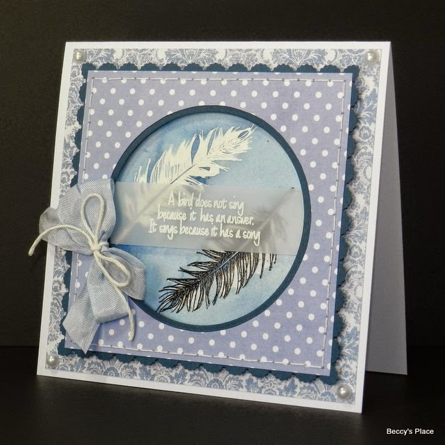 Beccy's Place: Feather Card
