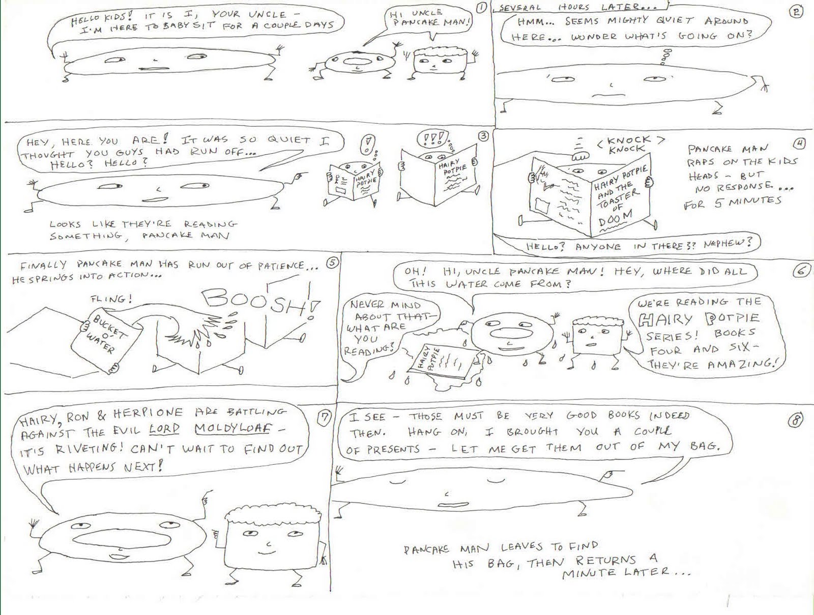 Family blog: Pancake Man takes on HP (the books, not the company)